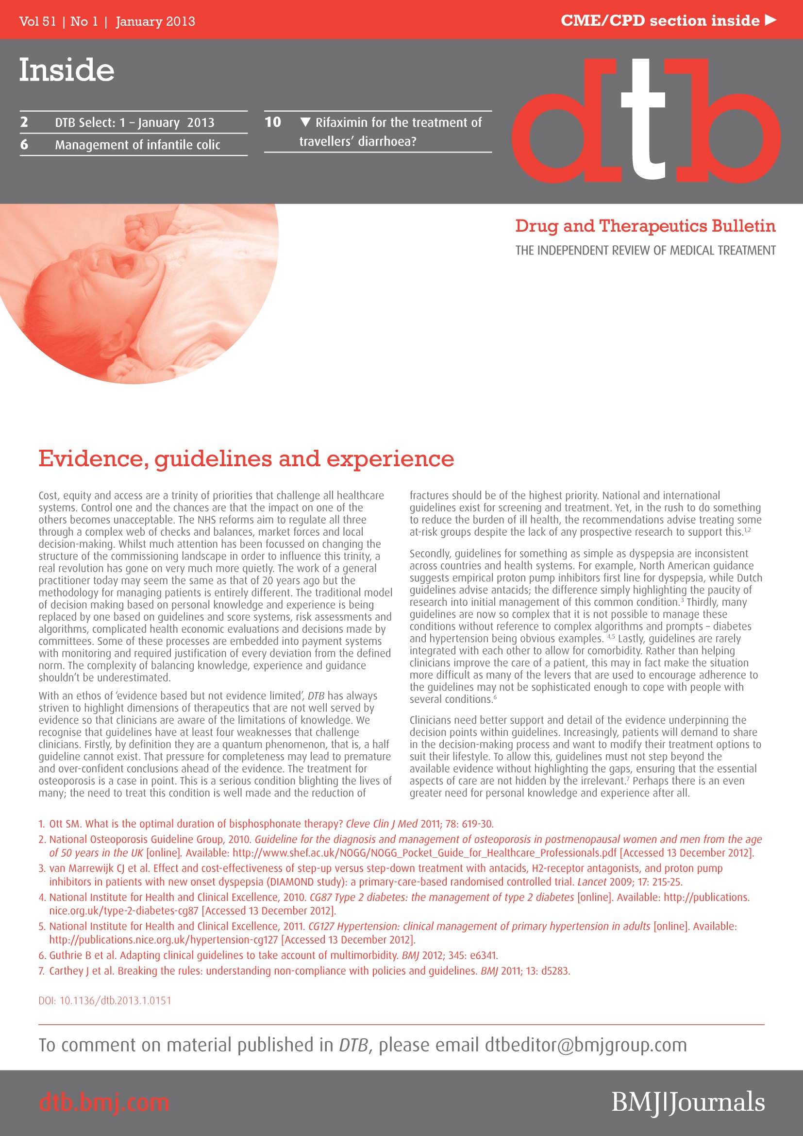 Management of infantile colic | Drug and Therapeutics Bulletin